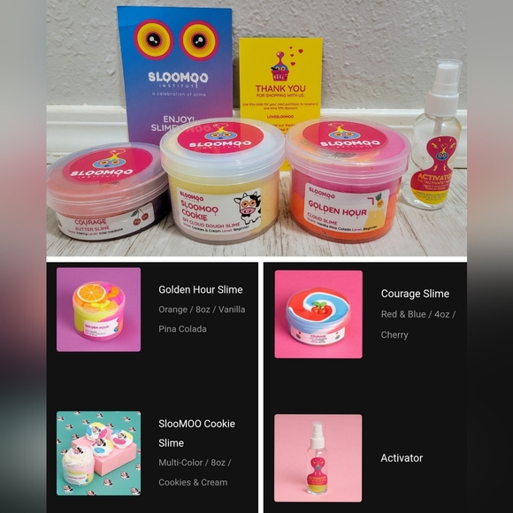 SlooMOO Institute | Toys | Sloomoo Slime 4 Piece Kit Unopened Cookie ...